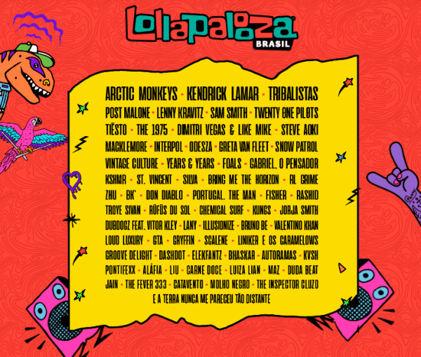 Lollapalooza 2019: as informações básicas de Brasil, Chile e Argentina ...